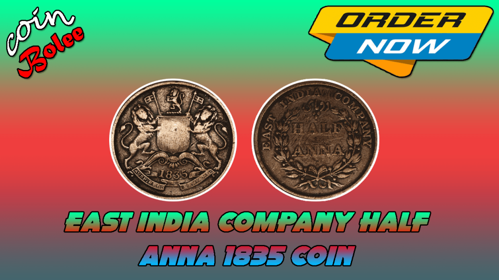 East India Company Half Anna 1835 India Coin - CoinBolee